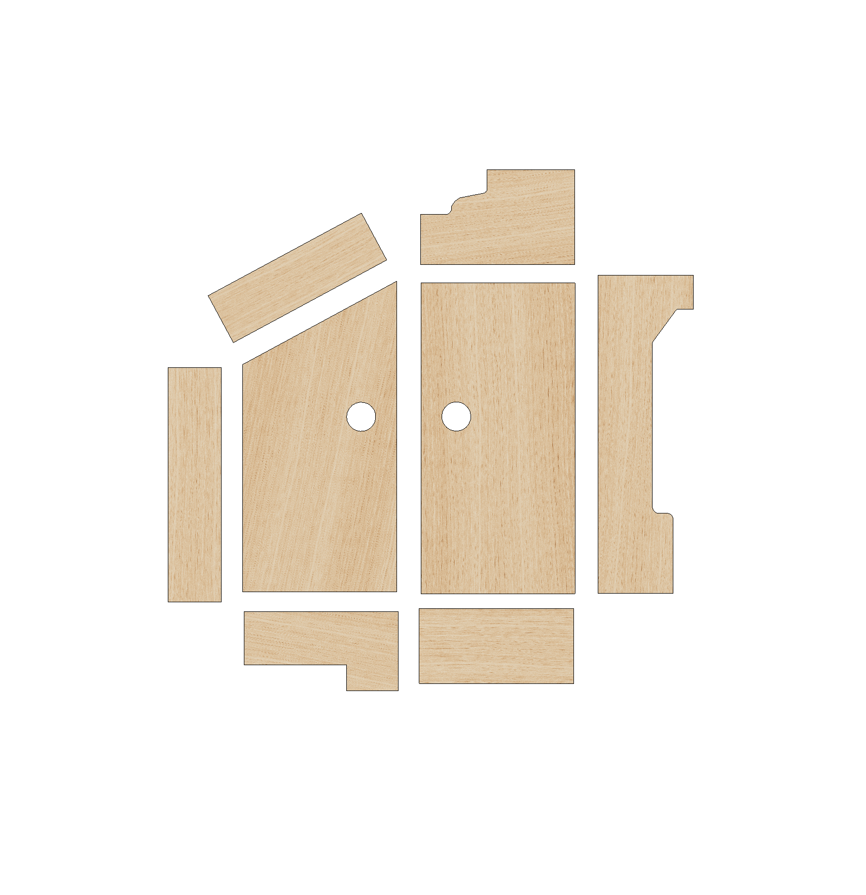 Ford Transit Connect 2014-2021 - Wheel Boxes Ply Lining Kit – plycraft