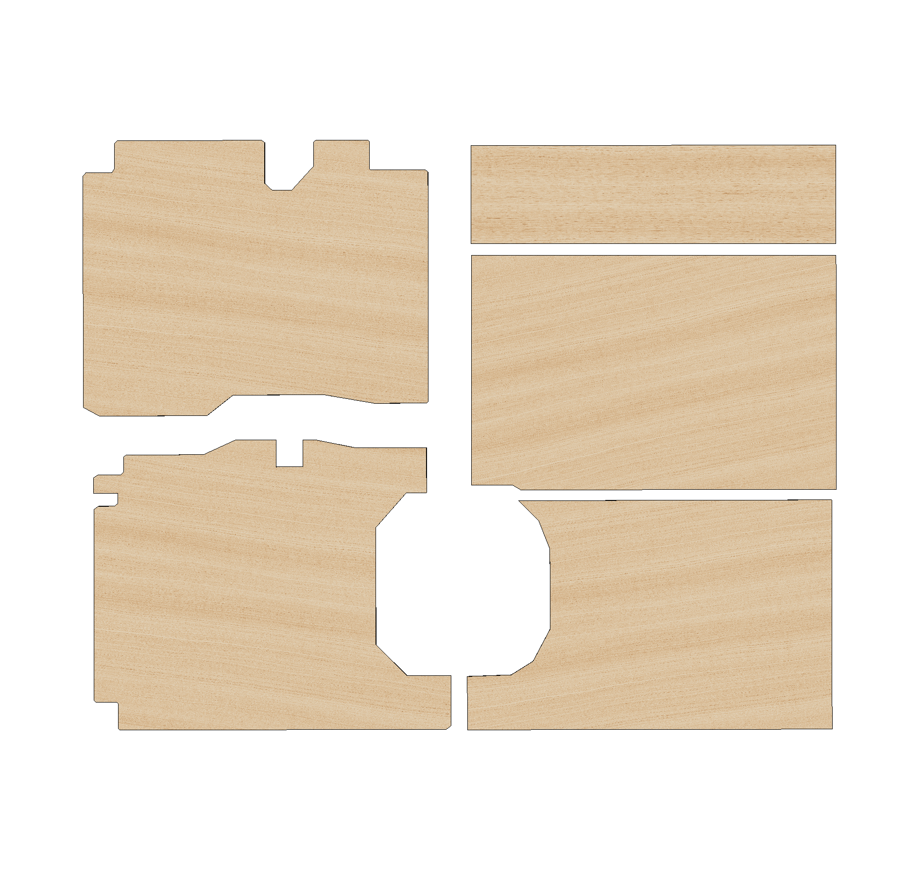 Renault Master 2025-Present MWB L2 - Side Panels Ply Lining Kit – plycraft