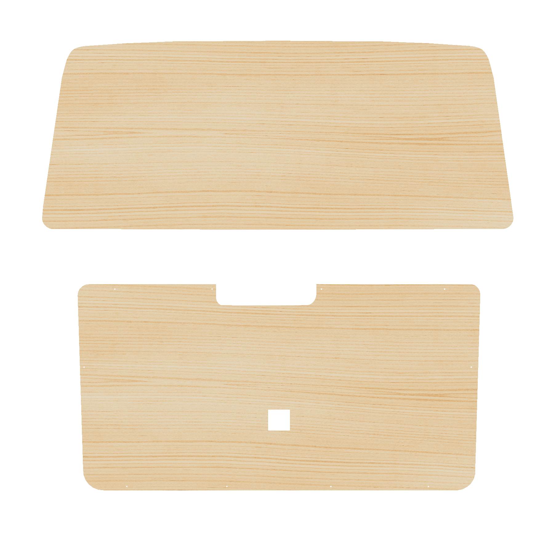 Toyota HiAce 2004-2019 SWB Any Height - Side Panels Ply Lining Kit ...