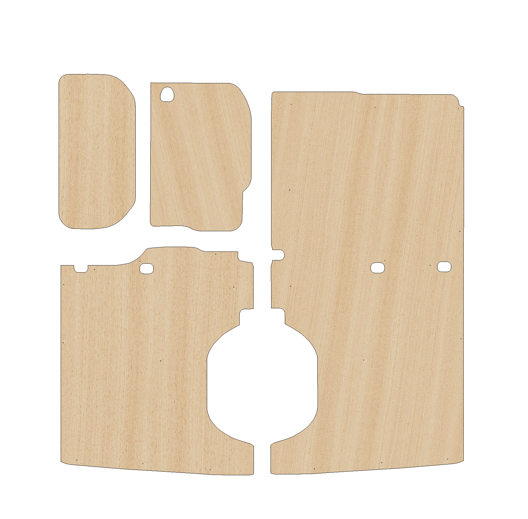Vauxhall Vivaro 2014-2019 LWB - Side Panels Ply Lining Kit – plycraft